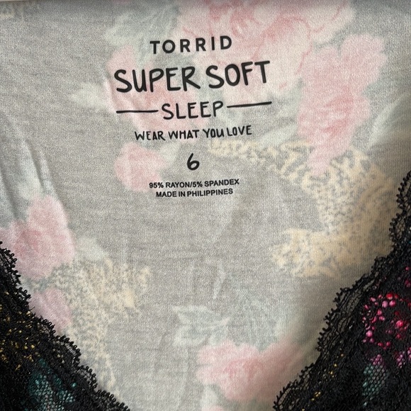 torrid | Intimates & Sleepwear | Torrid 6x Super Soft Lace Trim Sleep ...